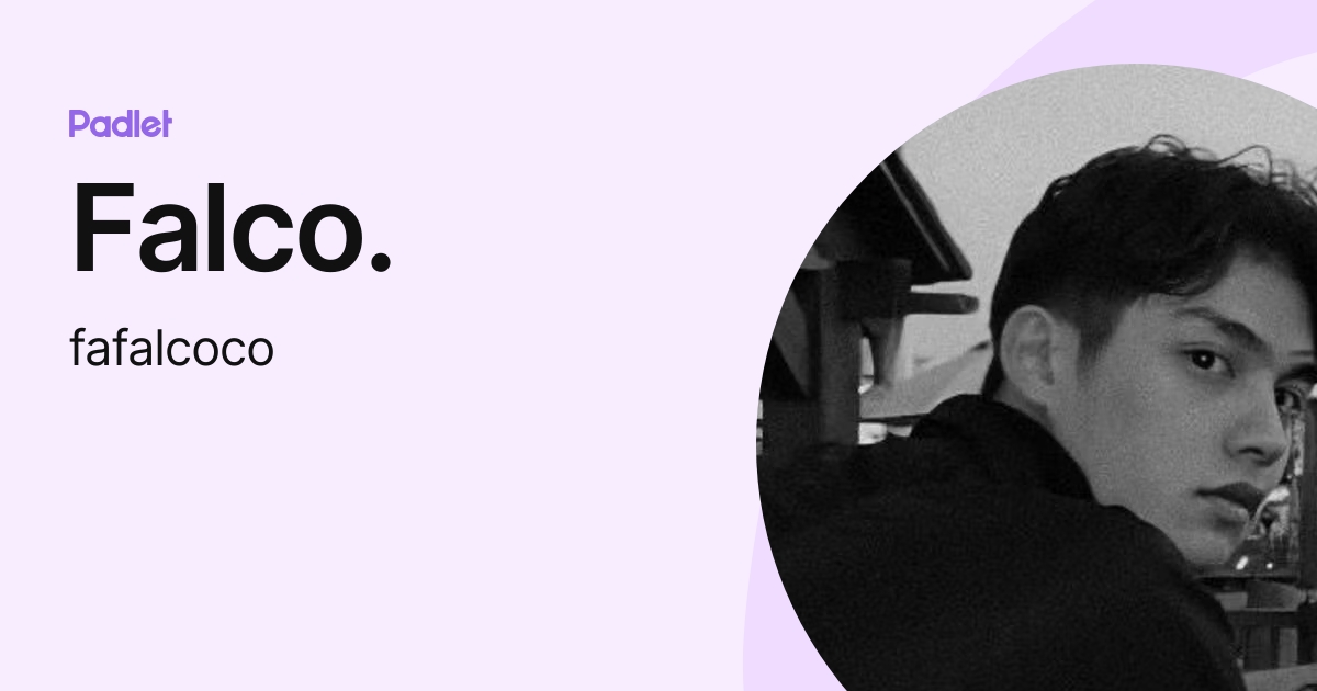 Falco. (fafalcoco) profile | Padlet