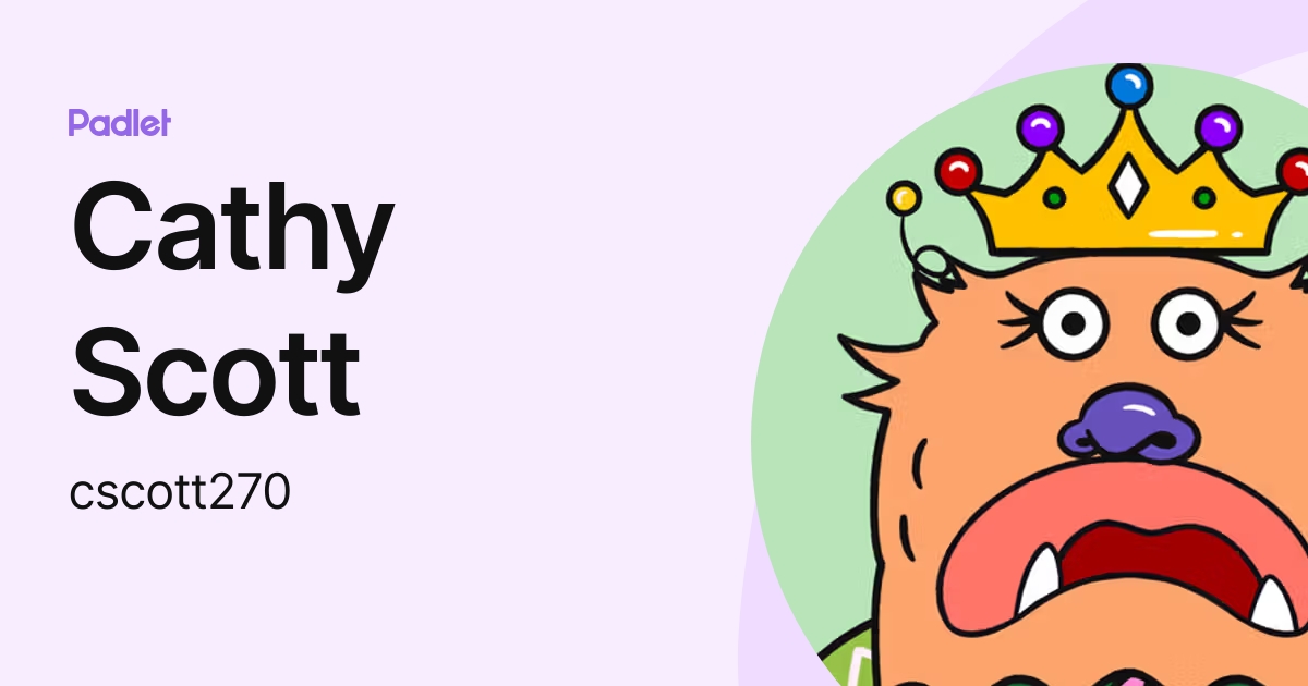 Cathy Scott (cscott270) profile | Padlet