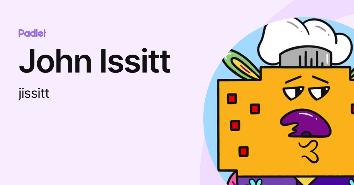 John Issitt (jissitt) profile | Padlet