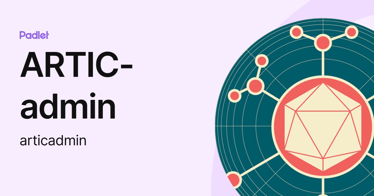ARTIC-admin (articadmin) profile | Padlet