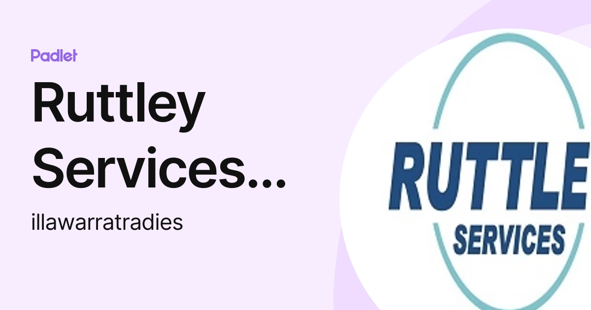 Ruttley Services Plumbers & Electricians Illawarra (illawarratradies ...