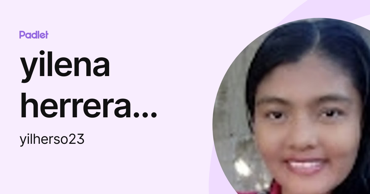 yilena herrera solano (yilherso23) profile | Padlet