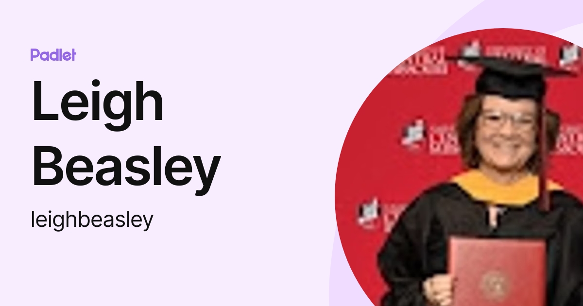 Leigh Beasley (leighbeasley) profile | Padlet