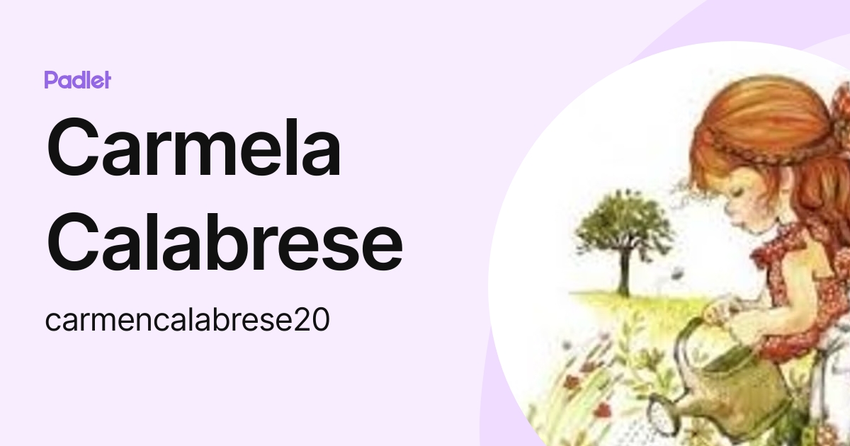 Carmela Calabrese (carmencalabrese20) profile | Padlet