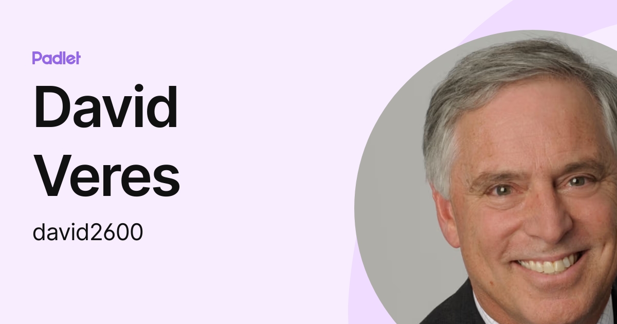 David Veres (david2600) profile | Padlet