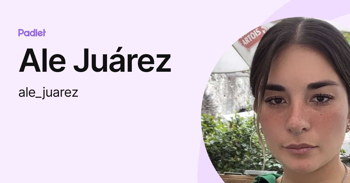 Ale Juárez (ale_juarez) profile | Padlet