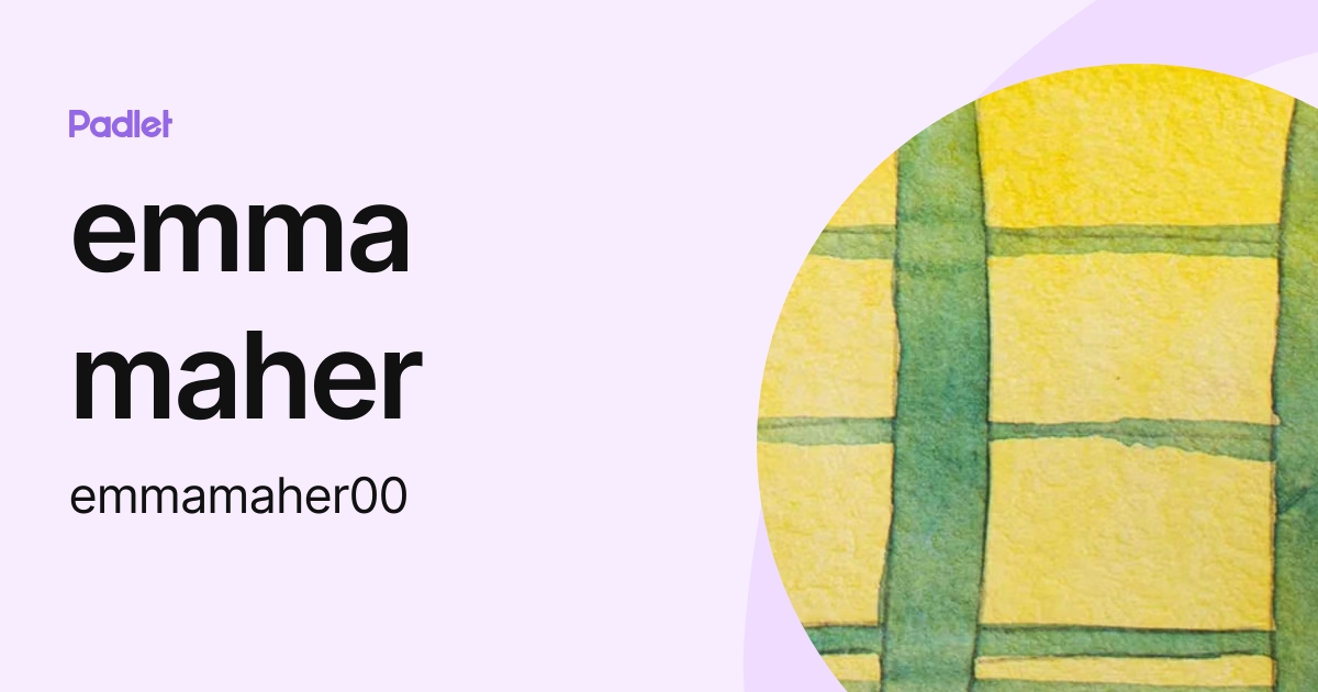 emma maher (emmamaher00) profile | Padlet