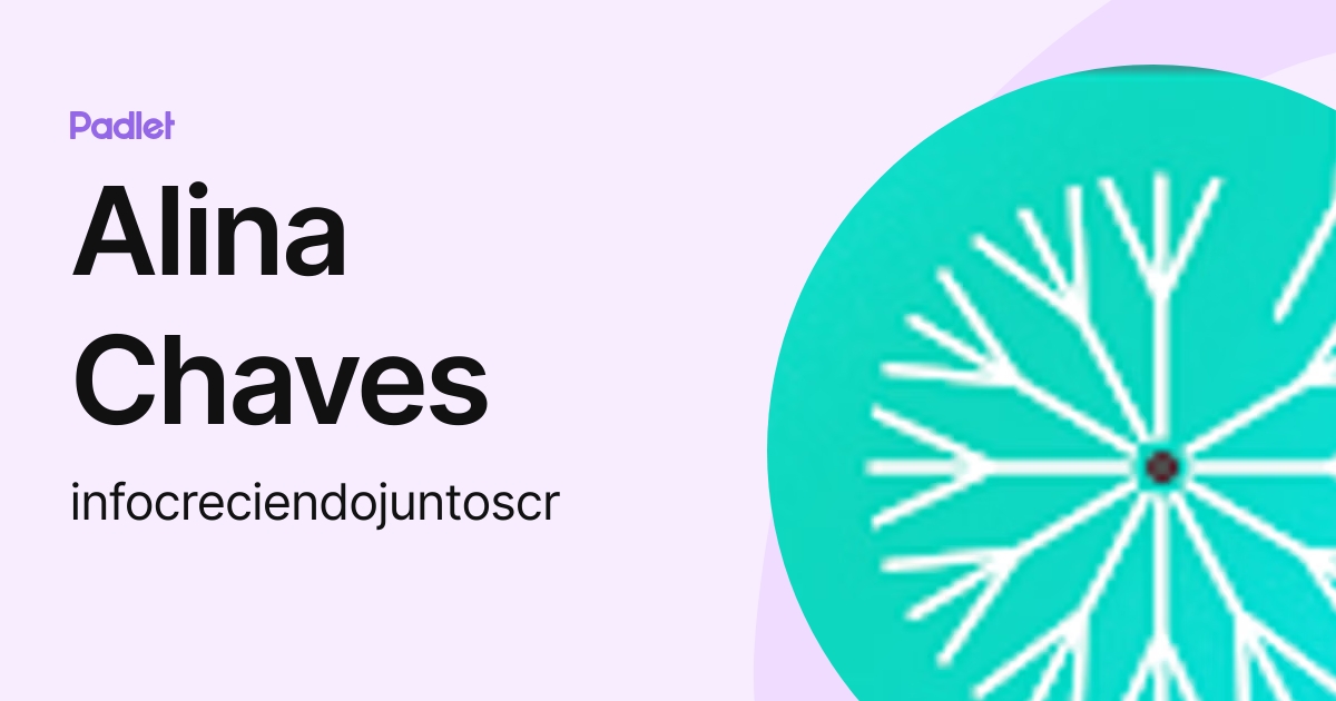 Alina Chaves (infocreciendojuntoscr) profile | Padlet