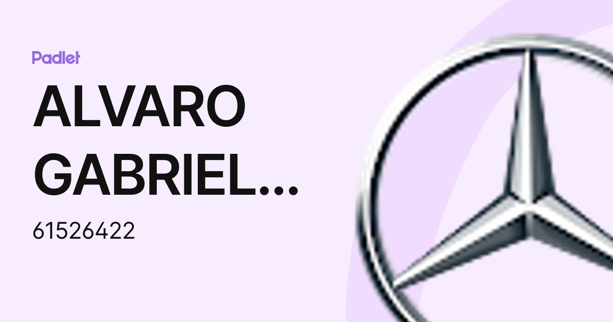 ALVARO GABRIEL RUEDA TRELLES (61526422) profile | Padlet