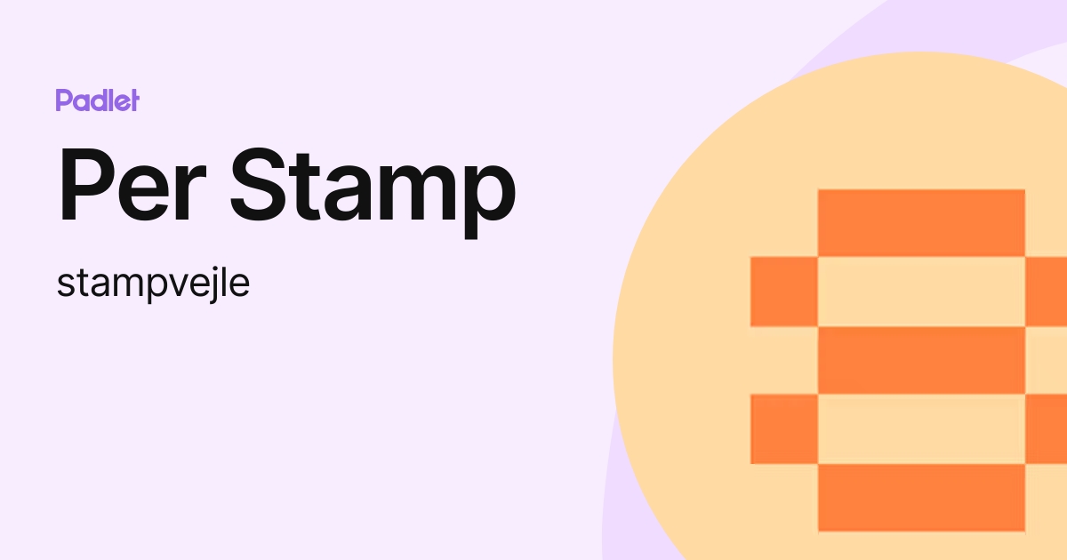 Per Stamp (stampvejle) profile | Padlet