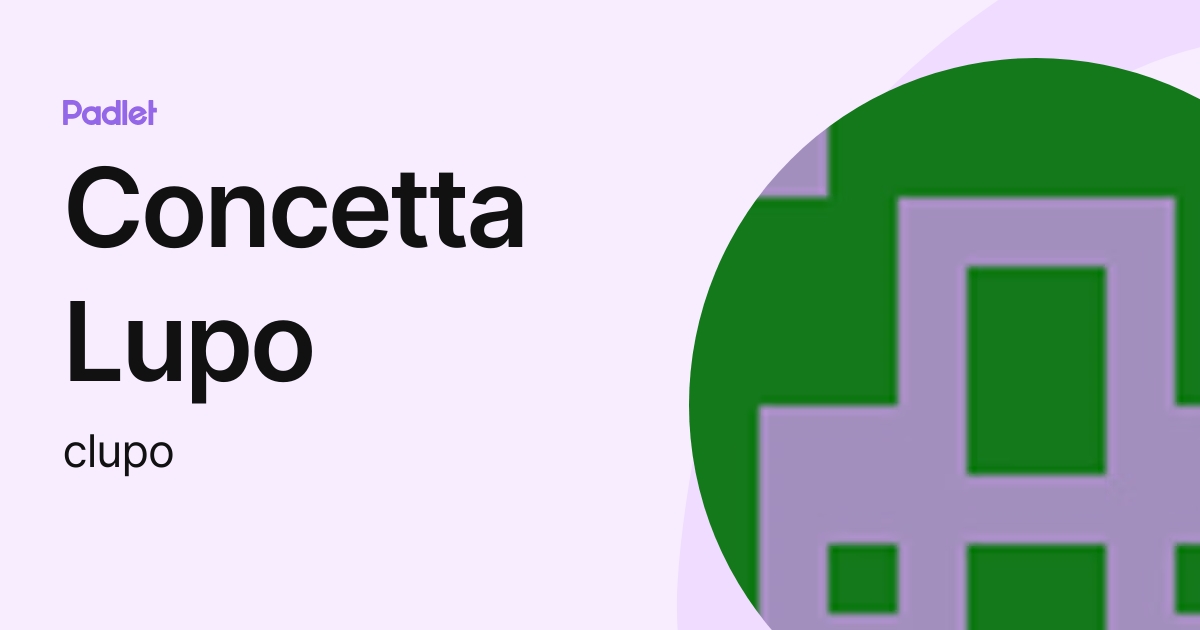 Concetta Lupo (clupo) profile | Padlet