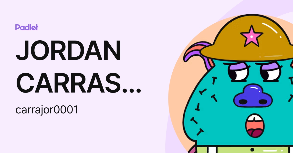 JORDAN CARRASCO IRIAS (carrajor0001) profile | Padlet