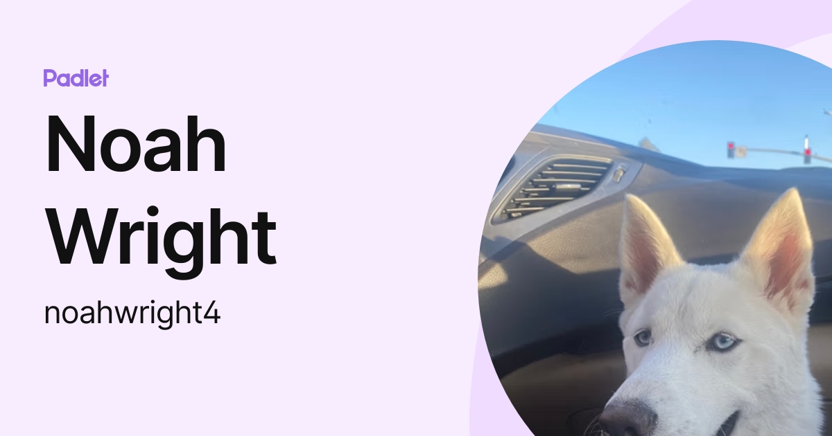 Noah Wright (noahwright4) profile | Padlet