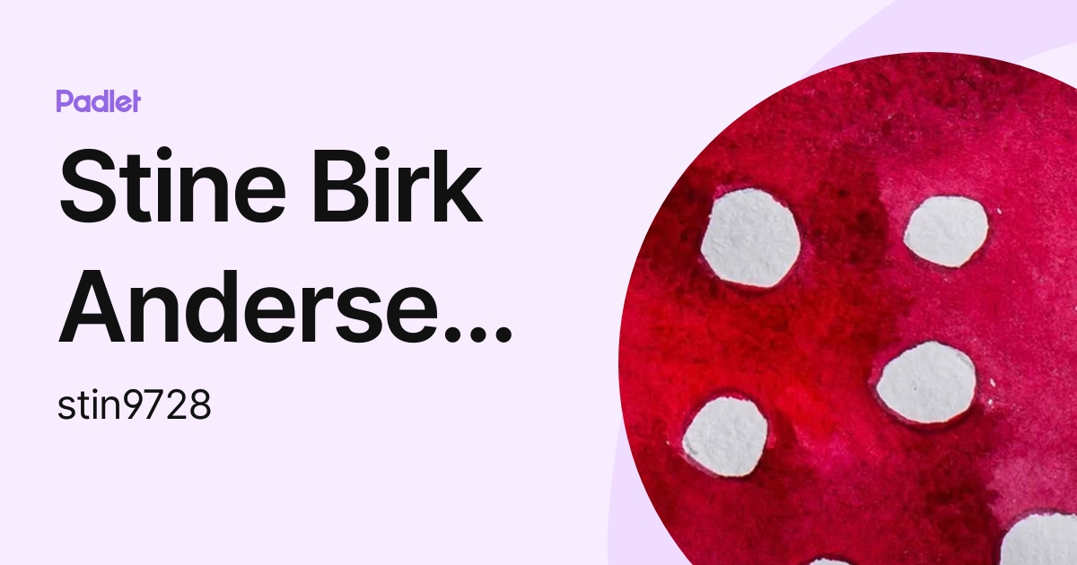 Stine Birk Andersen Havdrup Skole (stin9728) profile | Padlet