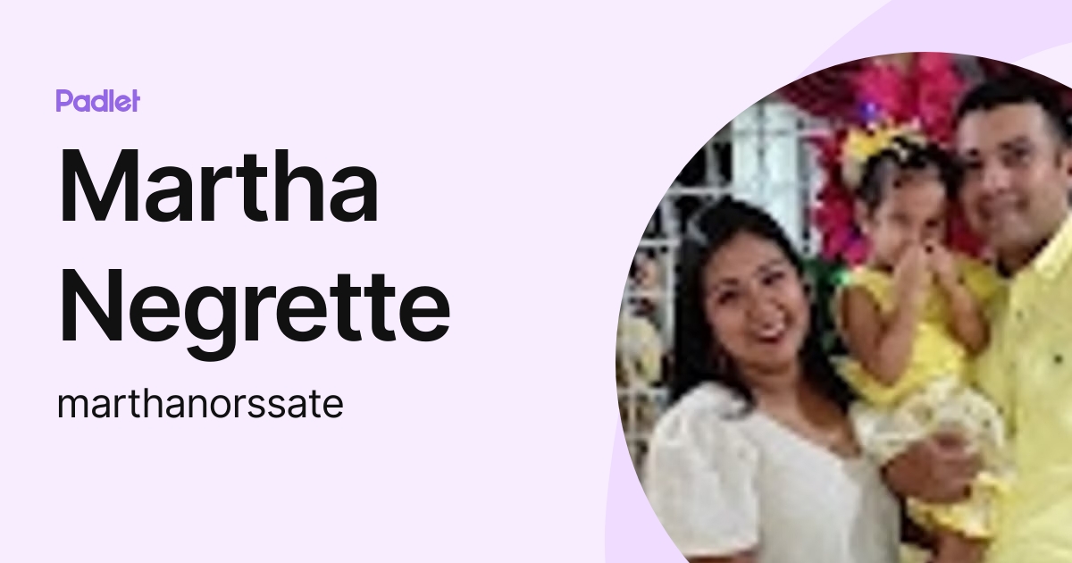 Martha Negrette (marthanorssate) profile | Padlet