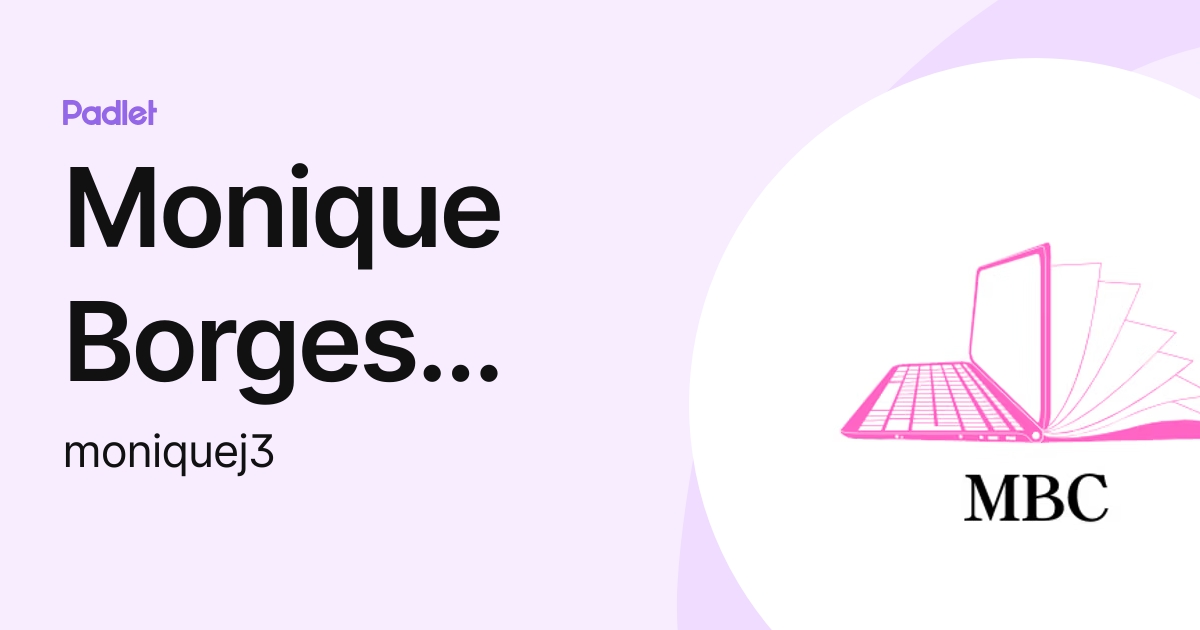 Monique Borges Codogno (moniquej3) perfil | Padlet