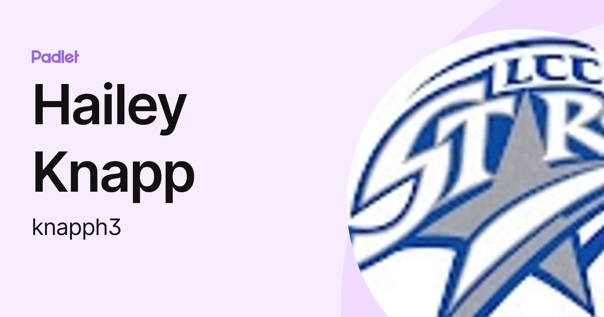 Hailey Knapp (knapph3) profile | Padlet