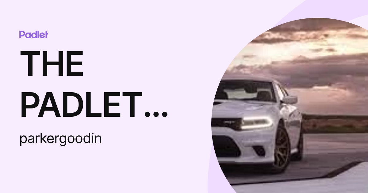 THE PADLET GUY;) (parkergoodin) profile | Padlet