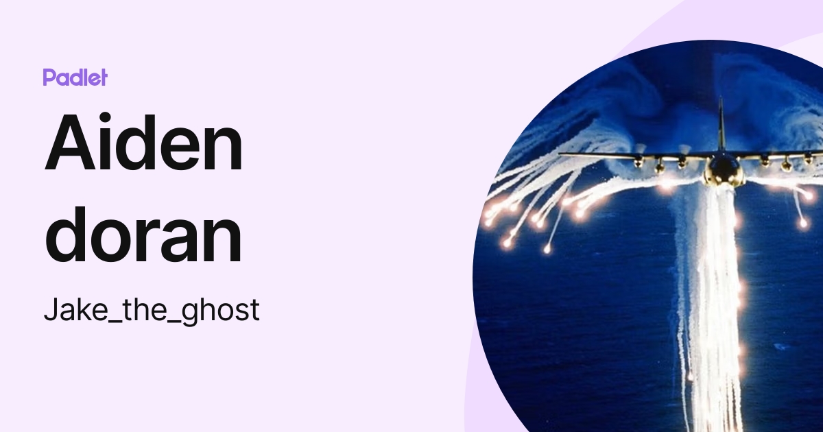Aiden doran (Jake_the_ghost) profile | Padlet