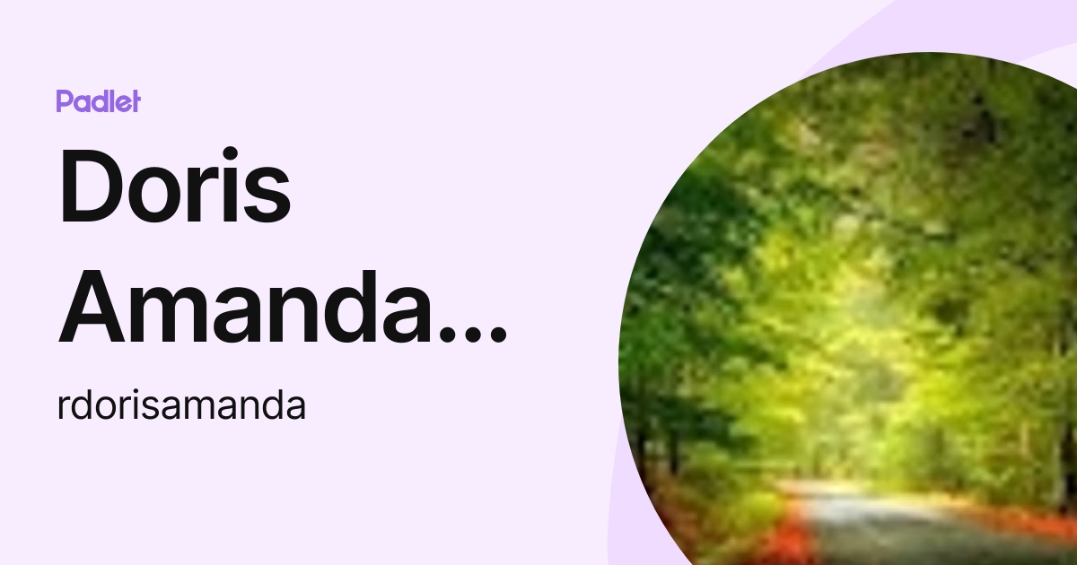 Doris Amanda Ramirez (rdorisamanda) profile | Padlet