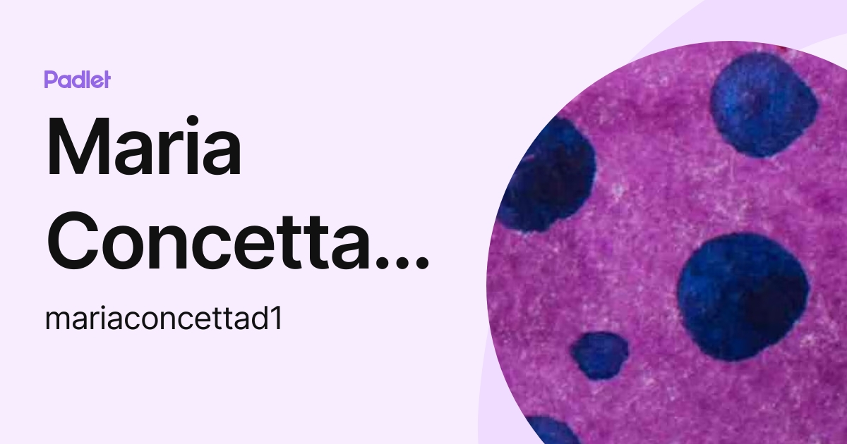 Maria Concetta Di Iorio (mariaconcettad1) profile | Padlet