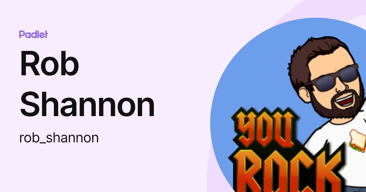 Rob Shannon (rob_shannon) profile | Padlet