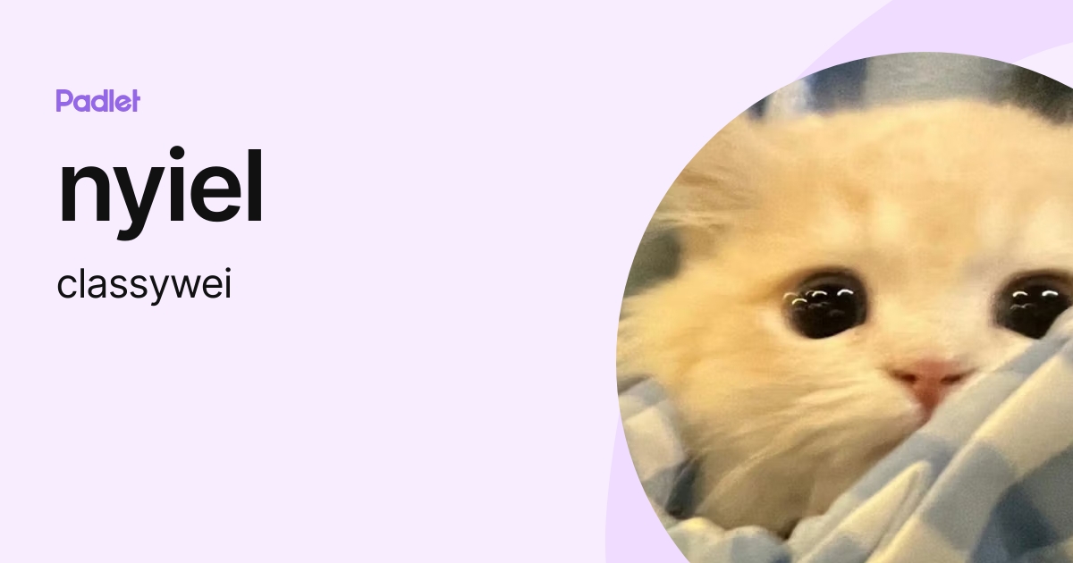 Hananda Renjana Harsa (classywei) profile | Padlet