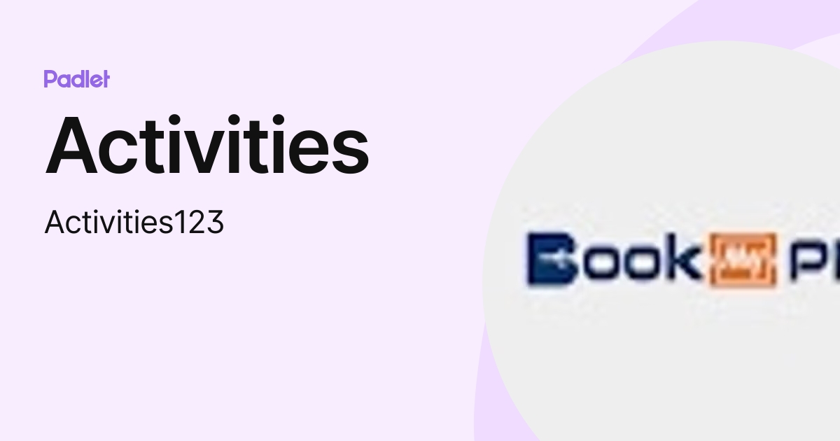 Activities (Activities123) profile | Padlet
