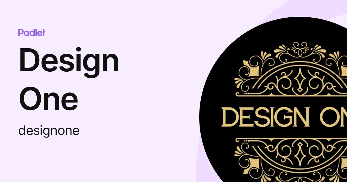 Design One (designone) profile | Padlet