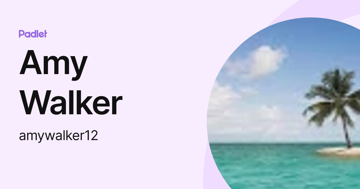 Amy Walker (amywalker12) profile | Padlet