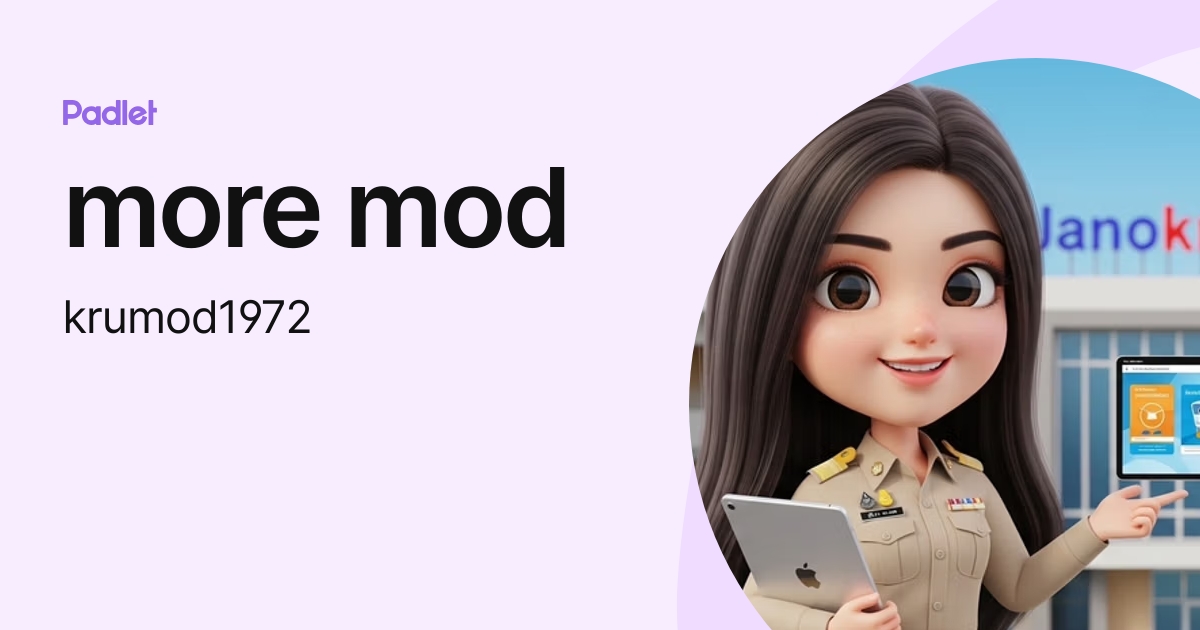 more mod (krumod1972) profile | Padlet