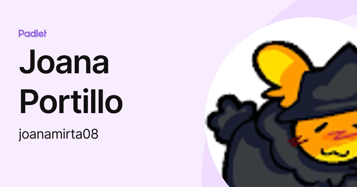 Joana Portillo (joanamirta08) profile | Padlet
