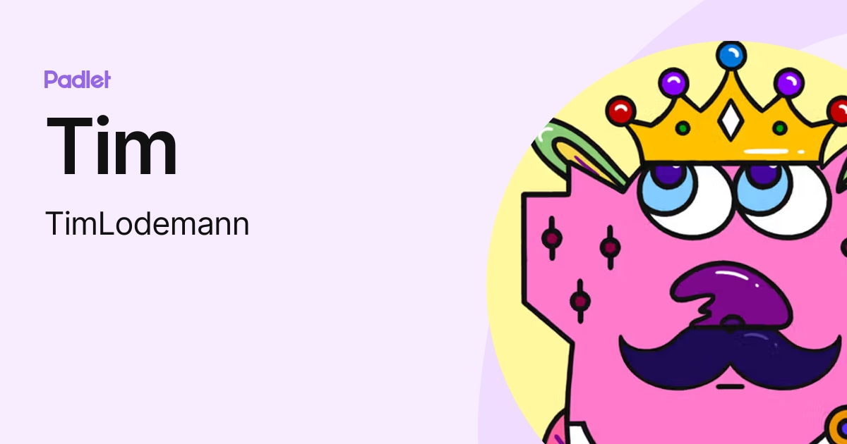 Tim (TimLodemann) profile | Padlet
