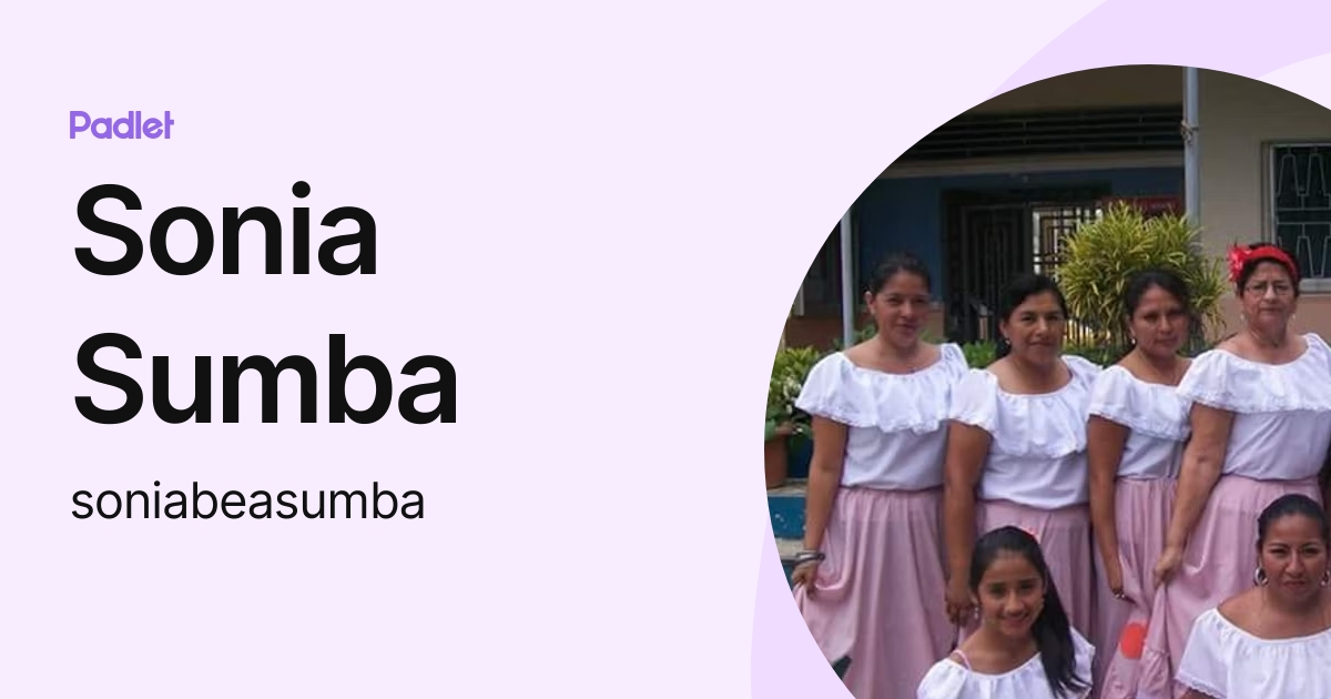Sonia Sumba (soniabeasumba) profile | Padlet
