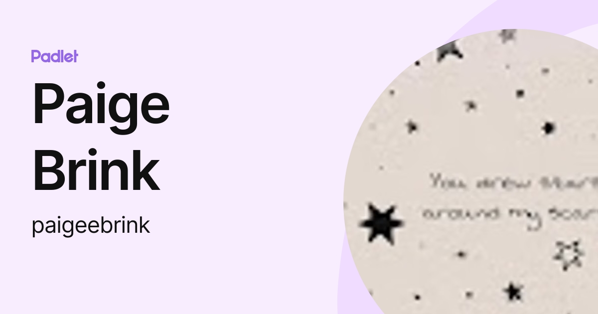 Paige Brink (paigeebrink) profile | Padlet