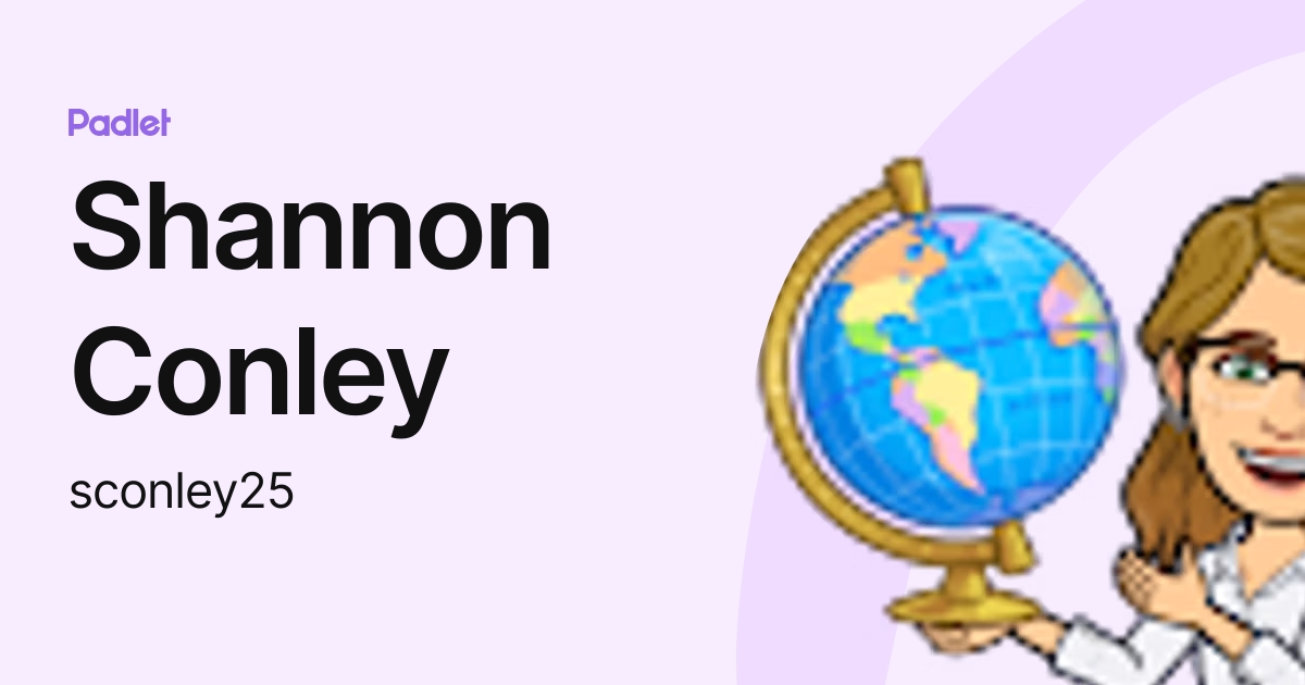Shannon Conley (sconley25) profile | Padlet