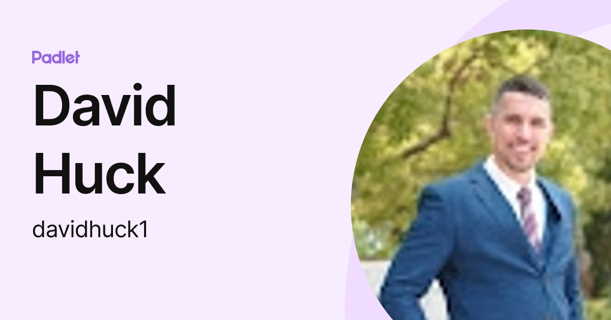 David Huck (davidhuck1) profile | Padlet