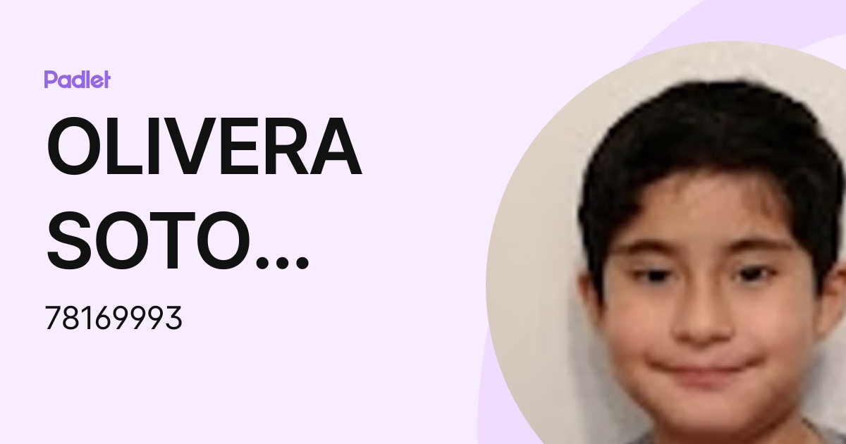 OLIVERA SOTO Ignacio Conrado (78169993) profile | Padlet