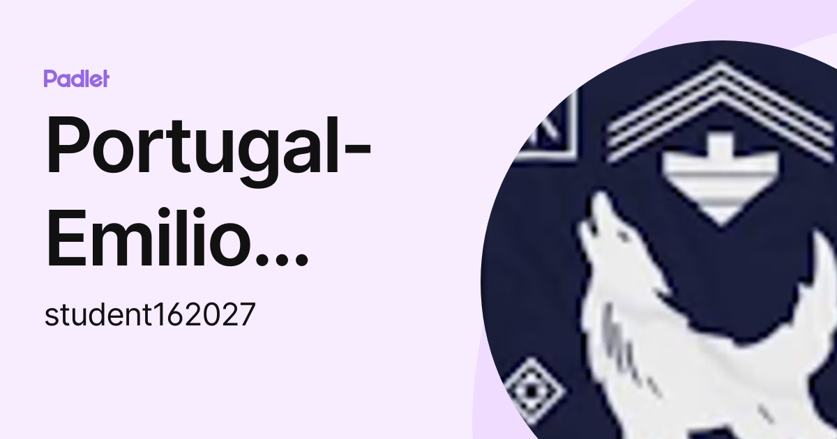 EMILIO GERARDO P M 162027 (student162027) profile | Padlet
