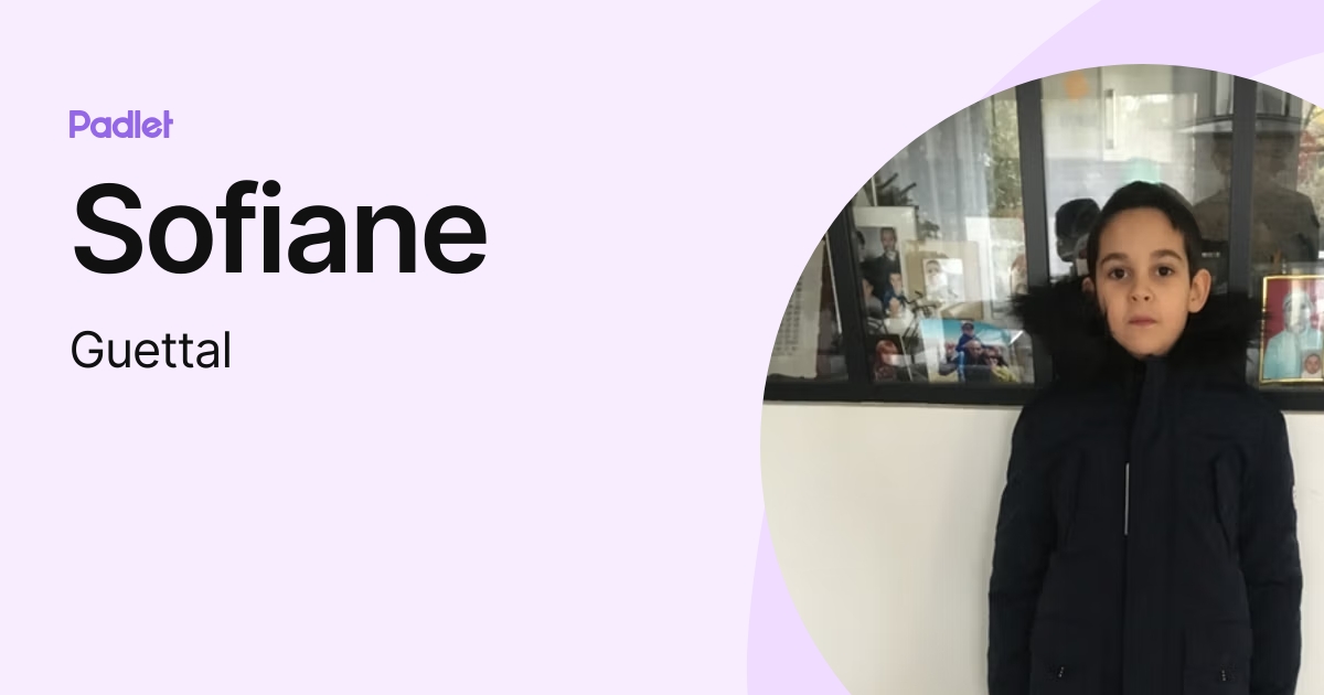 Sofiane (Guettal) profile | Padlet