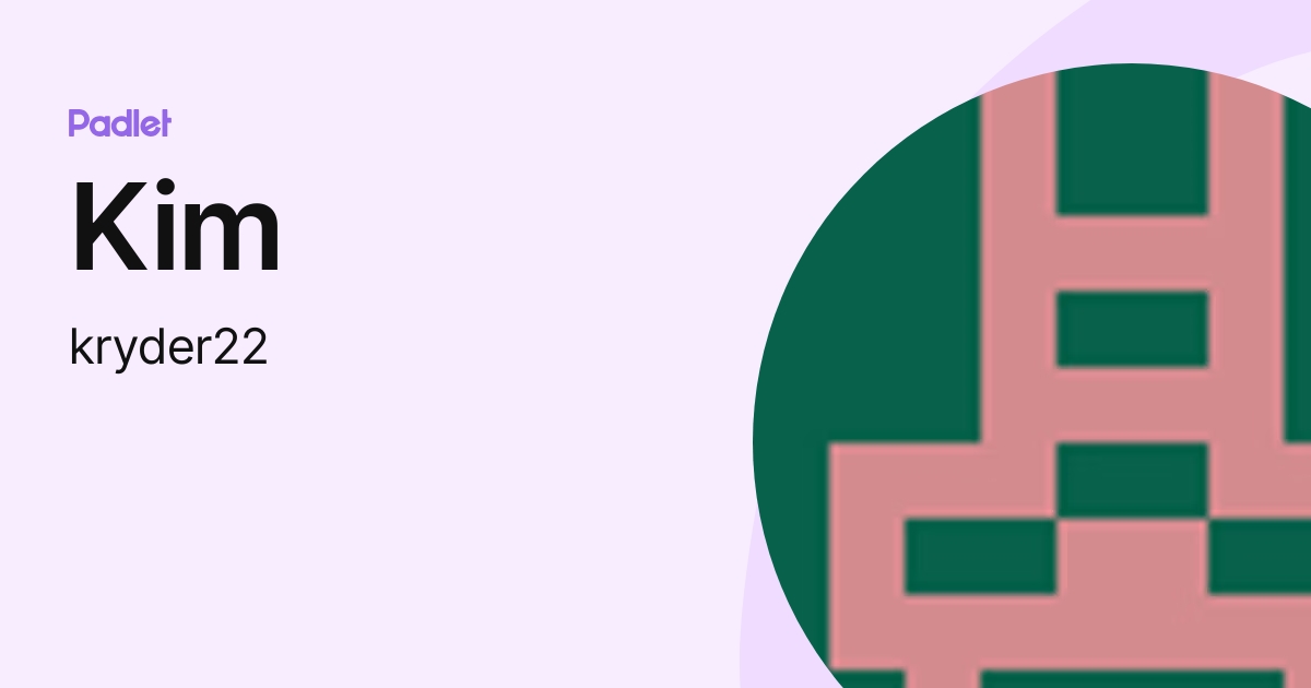 Kim (kryder) profile | Padlet