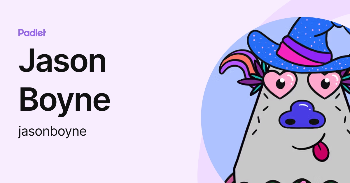 Jason Boyne (jasonboyne) profile | Padlet