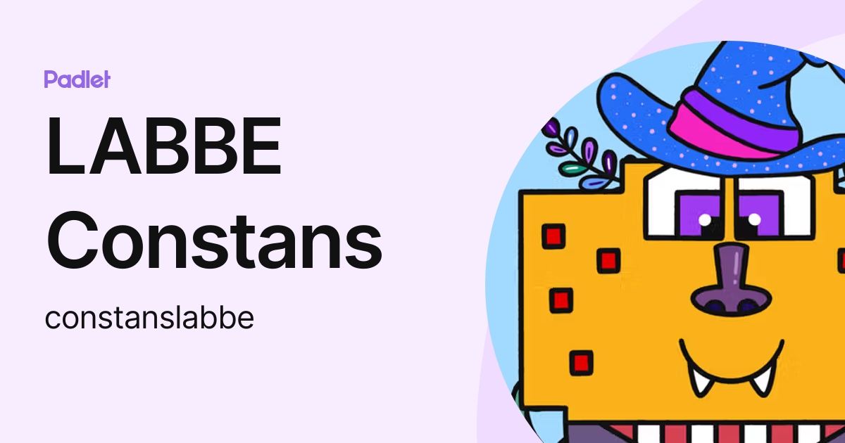 LABBE Constans (constanslabbe) profile | Padlet