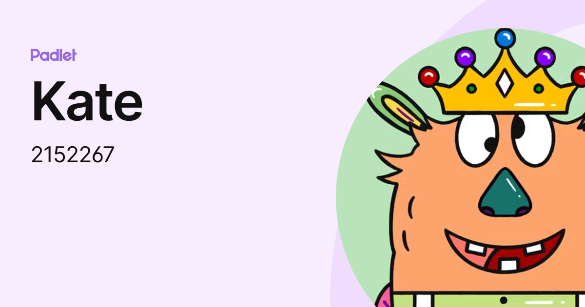 Kate (2152267) profile | Padlet