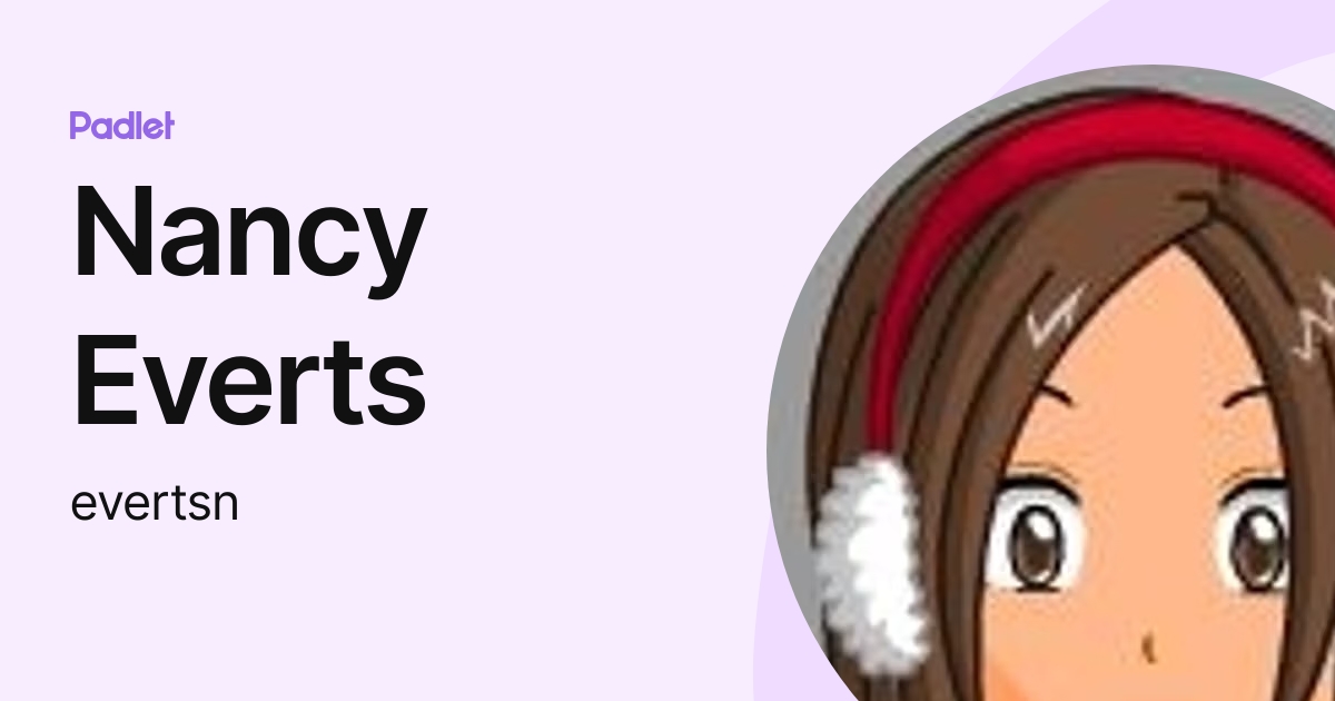 Nancy Everts (evertsn) profile | Padlet