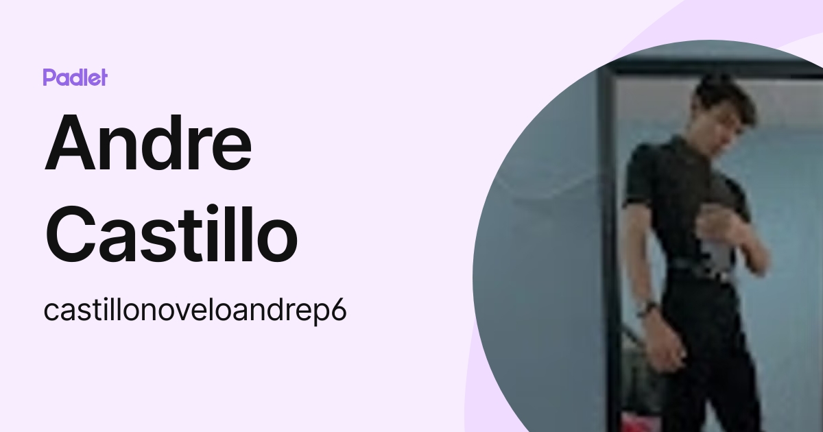 Andre Castillo (castillonoveloandrep6) profile | Padlet