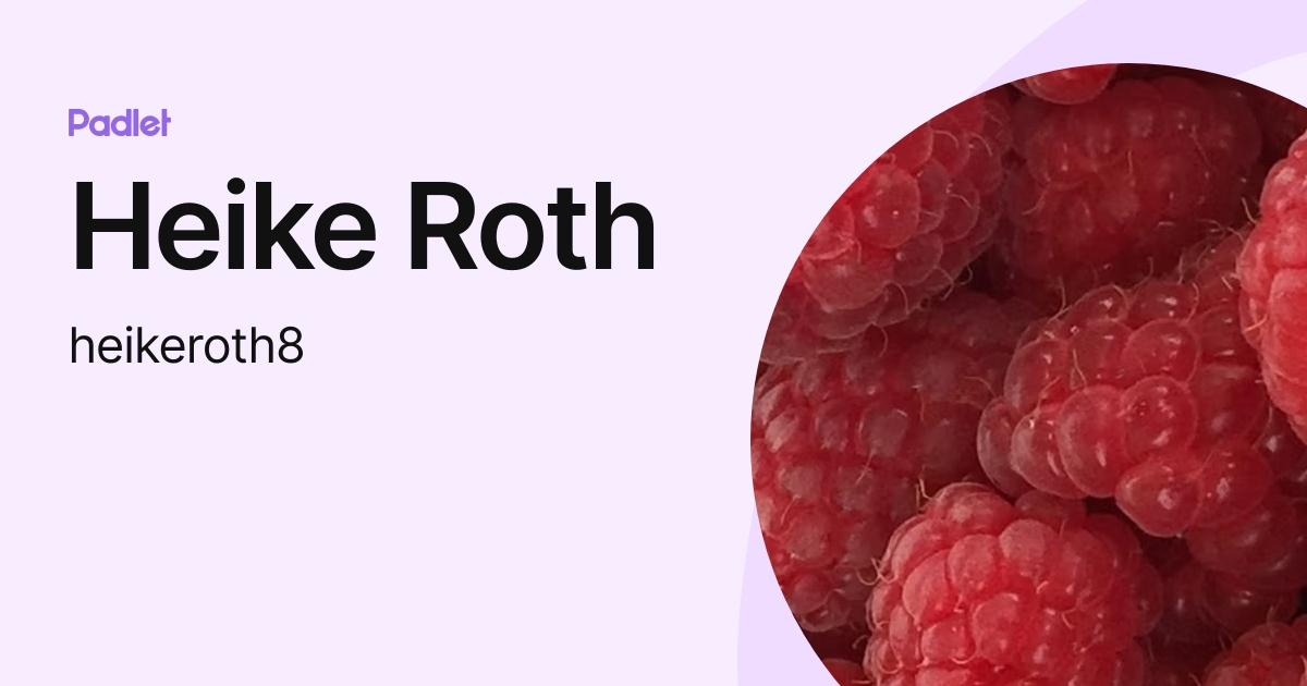 Heike Roth (heikeroth8) profile | Padlet