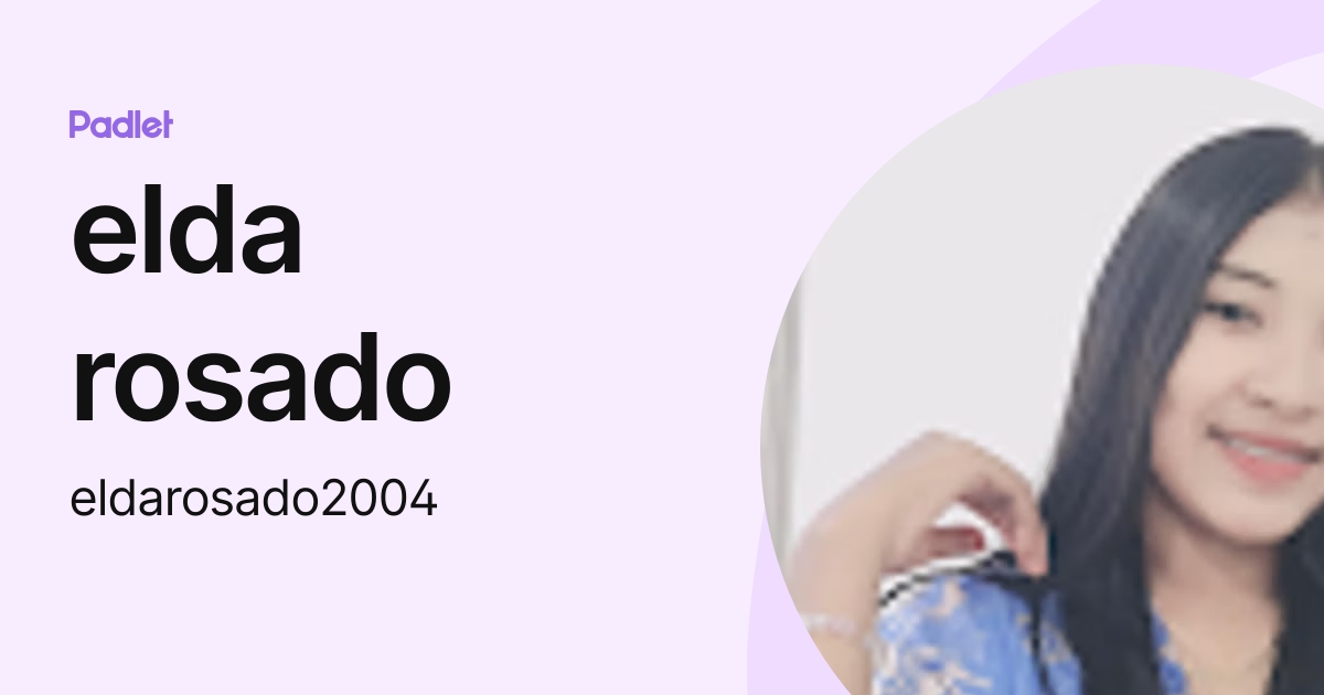 elda rosado (eldarosado2004) profile | Padlet