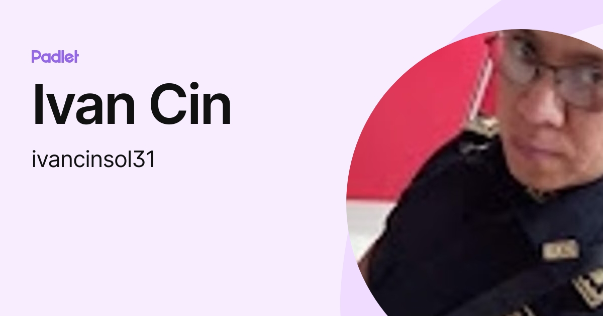 Ivan Cin (ivancinsol31) profile | Padlet
