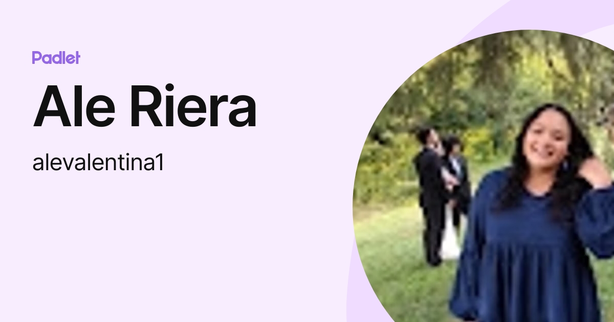Ale Riera (alevalentina1) profile | Padlet